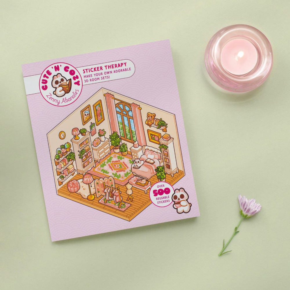 Cute n Cozy Sticker Therapy Book - Zenny Abanales