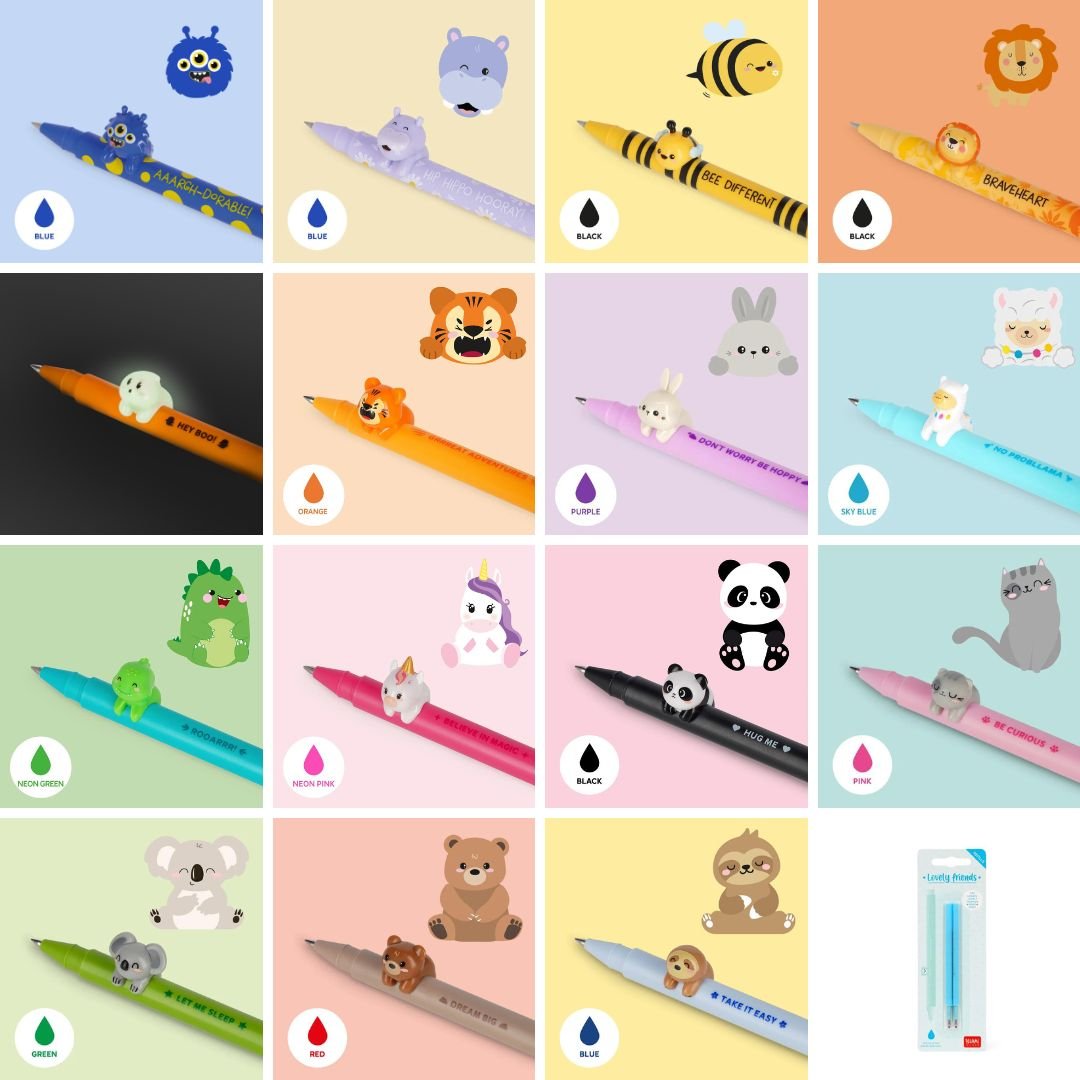 Gel Pen - Lovely Friends - Legami Cute Animals