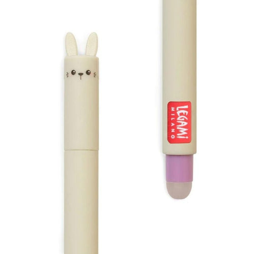 Legami Erasable Pens - Cute Animal Designs with Friction Ink