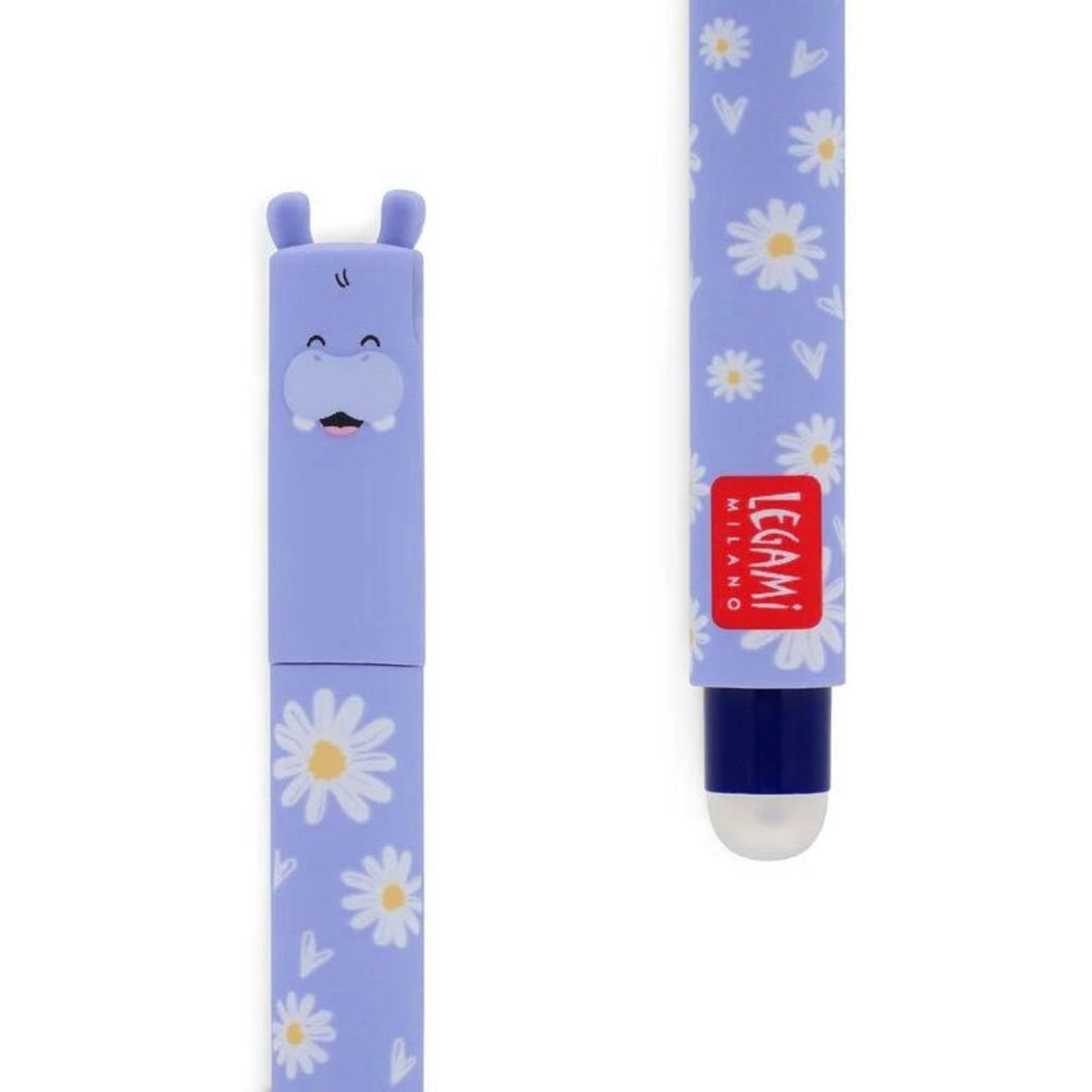 Legami Erasable Pens - Cute Animal Designs with Friction Ink