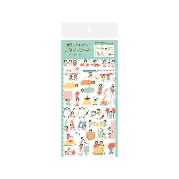 Watashi Biyori Daily Stickers - Little Helpers PET