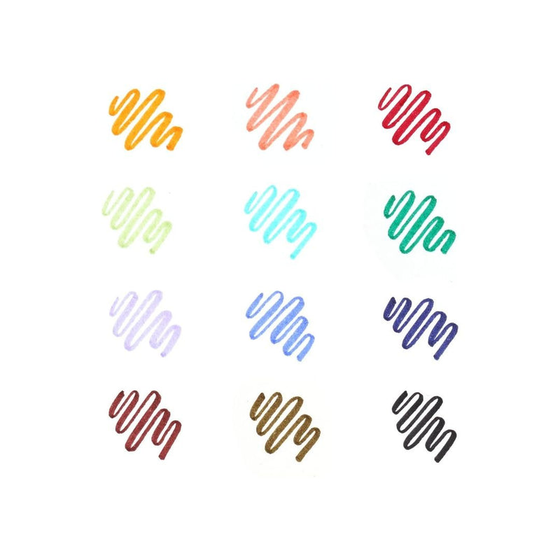 Writech Sign Brush Pens Sets of 6 Colours with Waterbased inks