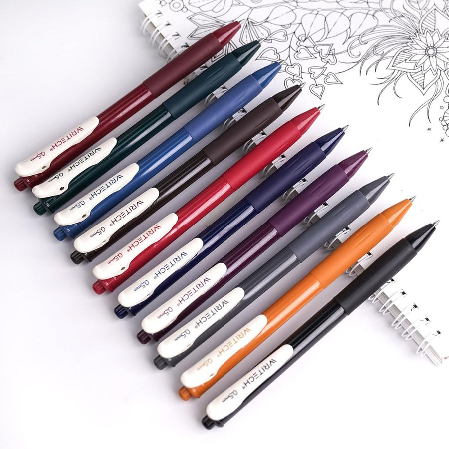 Writech Vintage Colour Gel Pens Sets of 5 Colours