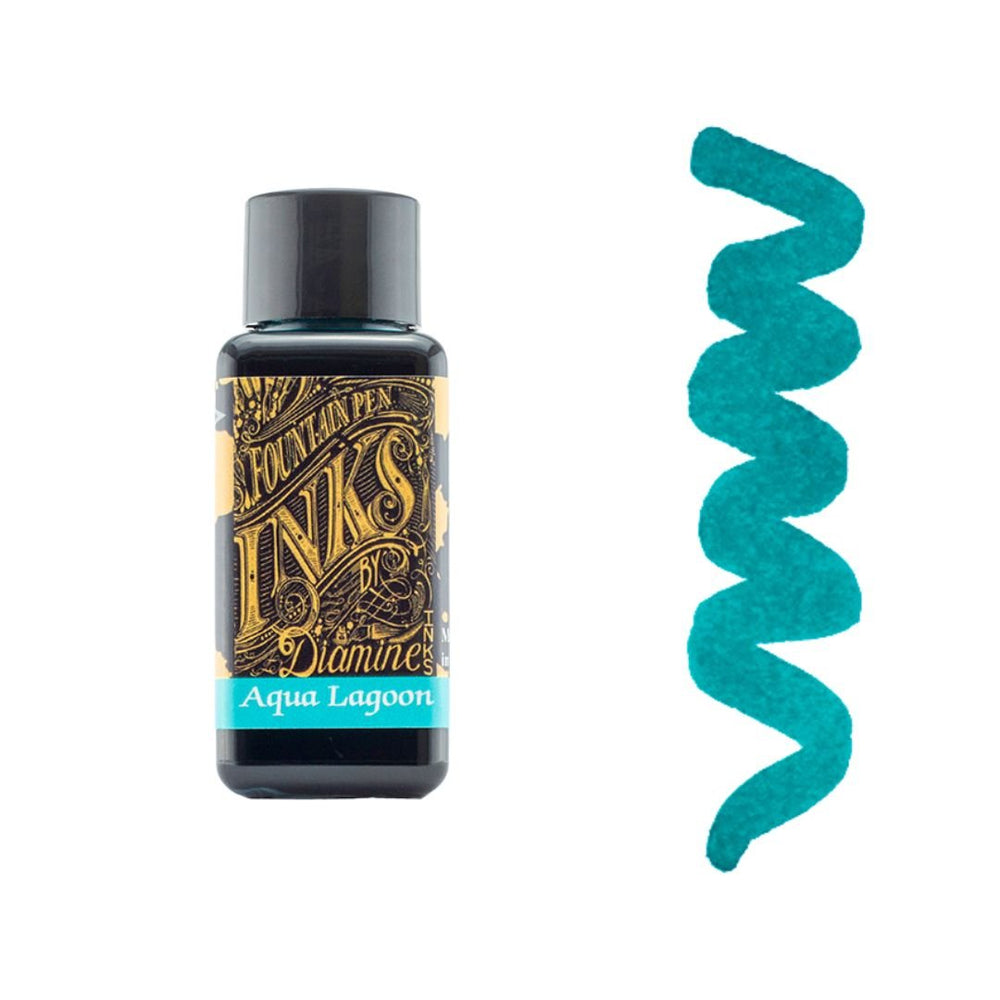 Teal and Turquoise Diamine Fountain Pen Inks 30ml - Diamine